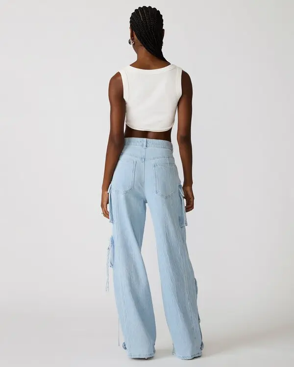 Steve Madden Duo Pant Denim Wide Leg
