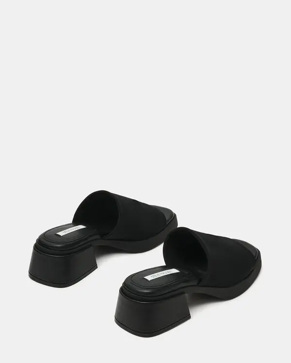 Steve Madden Lucee Block Heel Sandals - Black
