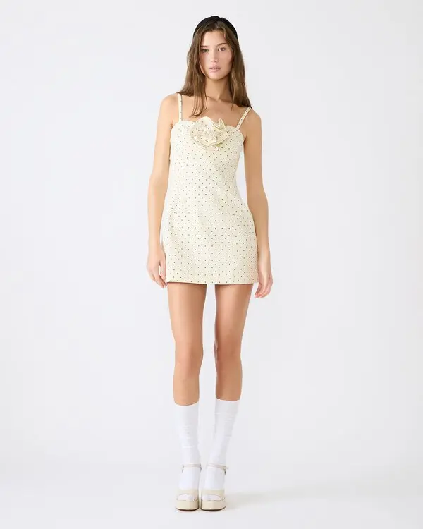 Steve Madden Peony Dress Sleeveless Dresses - Pristine Ivory