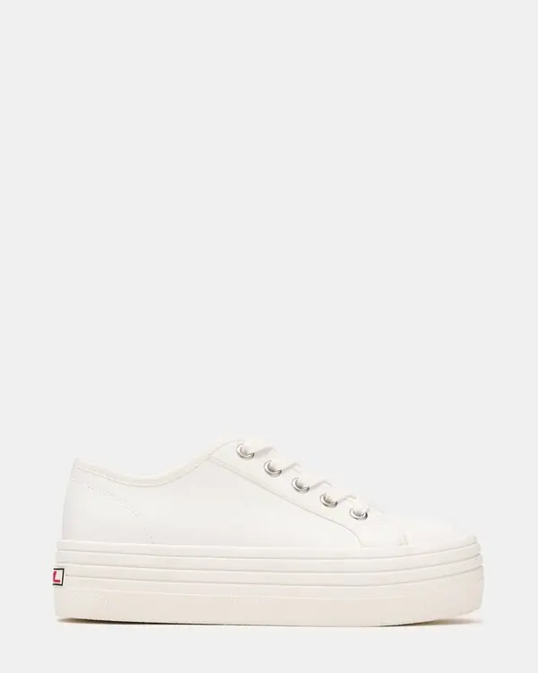 Steve Madden Bobbi Lace-up Sneakers - White