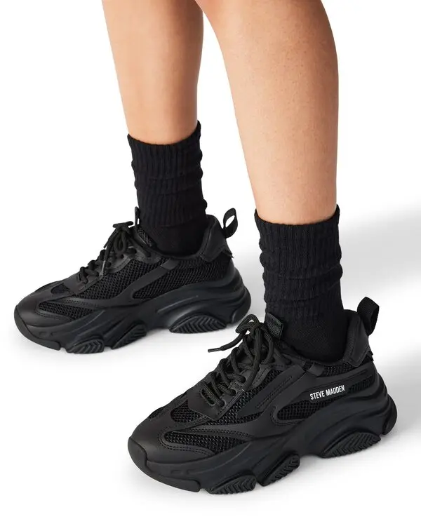 Steve Madden Possession Jelly Lace-up Sneakers