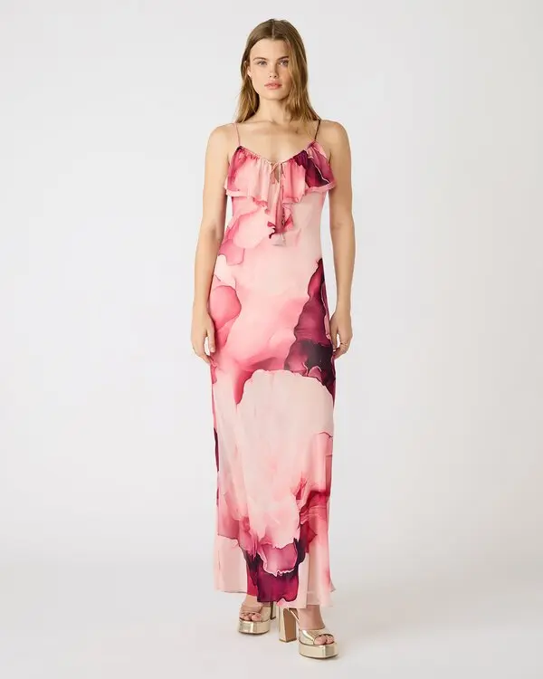 Steve Madden Maxinia Sleeveless Flowy Dress - Coral Cloud