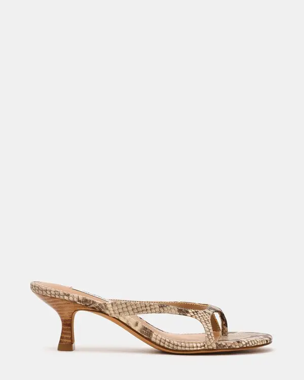Steve Madden Brienna Thong Heels - Snake