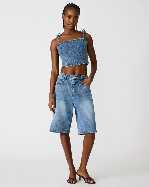 Steve Madden Meaghan Top Sleeveless Cropped Tops