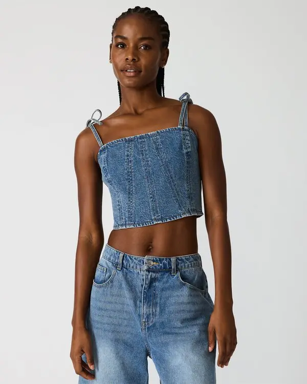 Steve Madden Meaghan Top Sleeveless Cropped Tops
