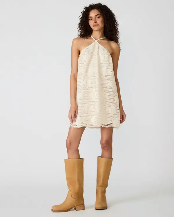 Steve Madden Petunia Sleeveless Flowy Dress - Ivory