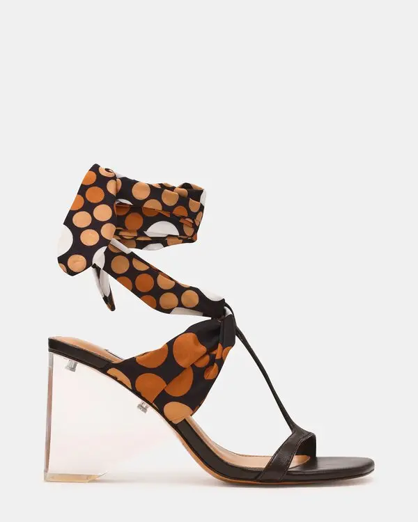 Steve Madden Sera Lace-up Heels - Brown Multi
