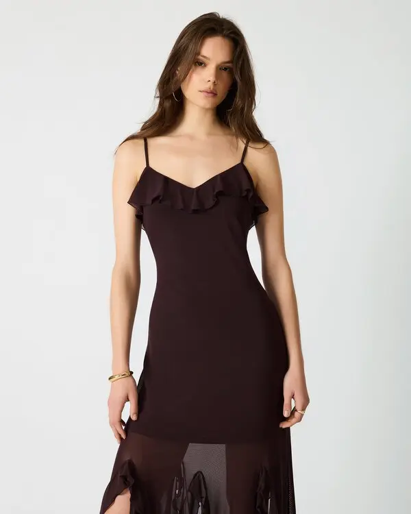 Steve Madden Mariane Dress Sleeveless Mesh Dresses