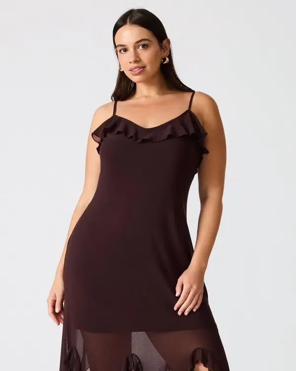 Steve Madden Mariane Dress Sleeveless Mesh Dresses