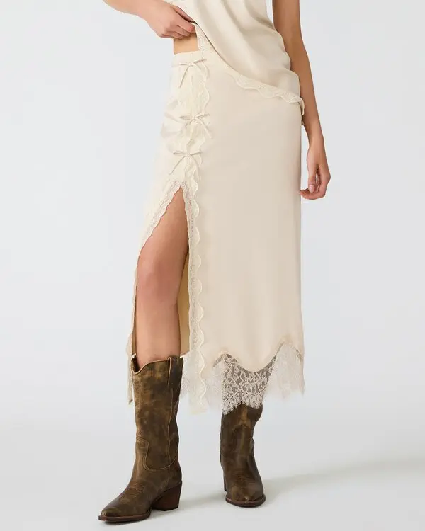 Steve Madden Lissandra Midi Skirt - Ivory
