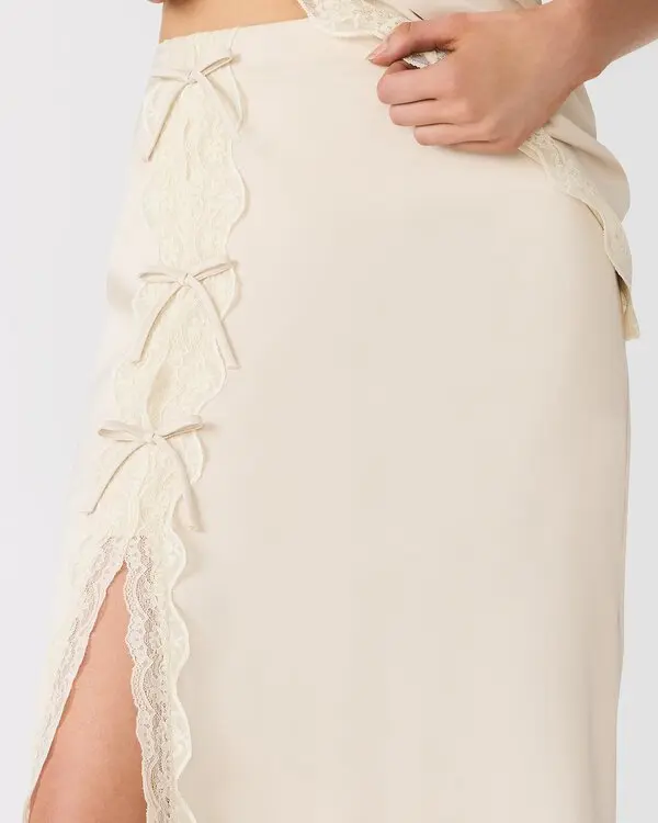 Steve Madden Lissandra Midi Skirt - Ivory