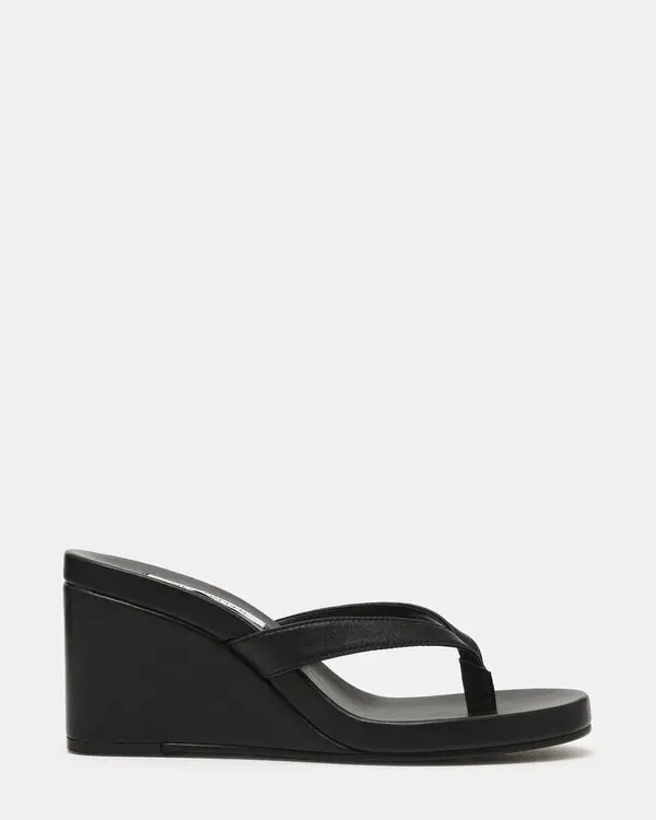 Steve Madden Playing Thong Sandals - Black