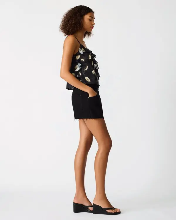 Steve Madden Roue Top Night Kiss Sleeveless Top - Midnight