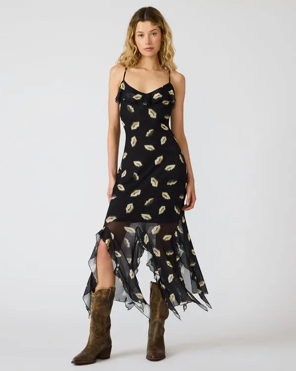 Steve Madden Mariane Dress Sleeveless Mesh Dresses