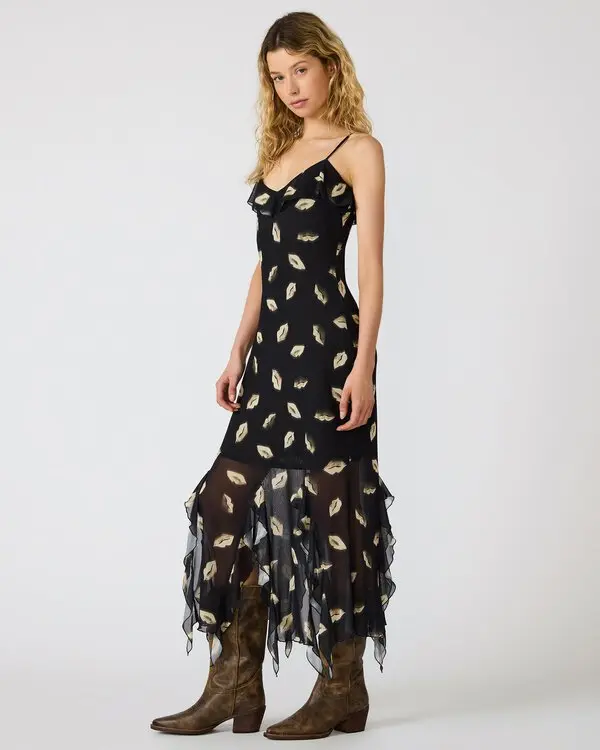 Steve Madden Mariane Dress Sleeveless Mesh Dresses