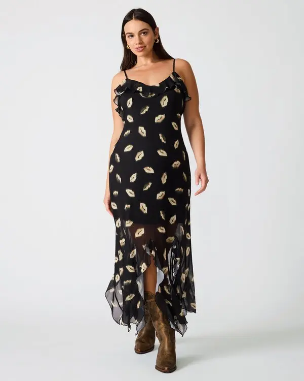 Steve Madden Mariane Dress Sleeveless Mesh Dresses