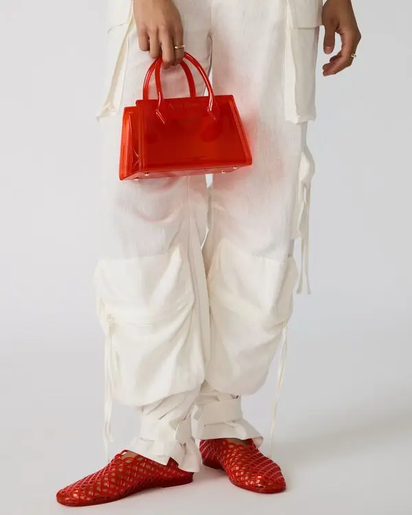 Steve Madden Mini Jelly Bag With Top Handle And Chain Strap