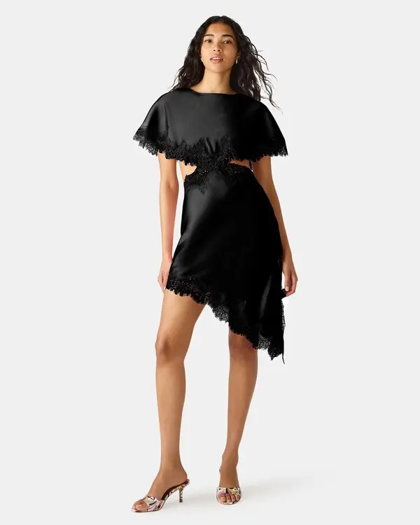 Steve Madden Mayci Dress Short Sleeve Dresses - Black
