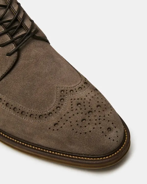 Steve Madden Esteban Perforated Suede Lace-up Dress Shoes