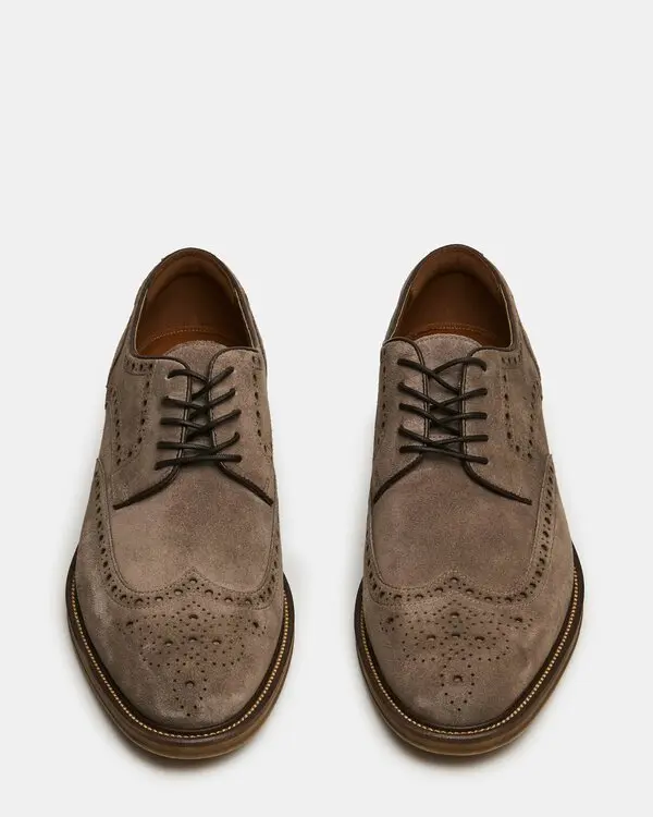 Steve Madden Esteban Perforated Suede Lace-up Dress Shoes