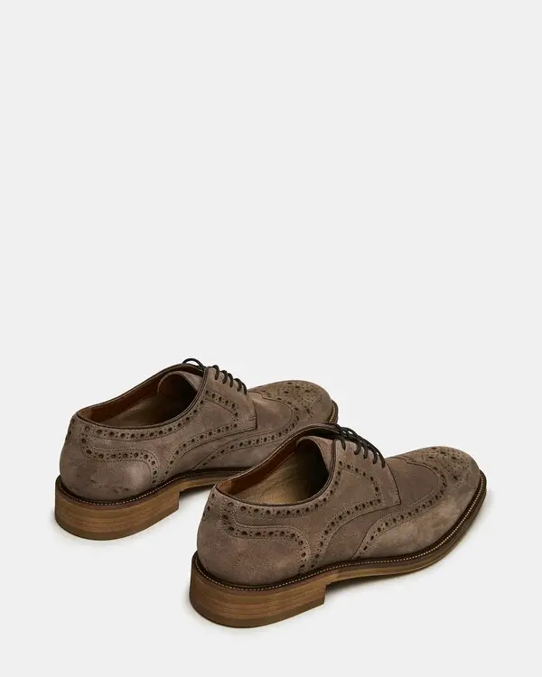 Steve Madden Esteban Perforated Suede Lace-up Dress Shoes