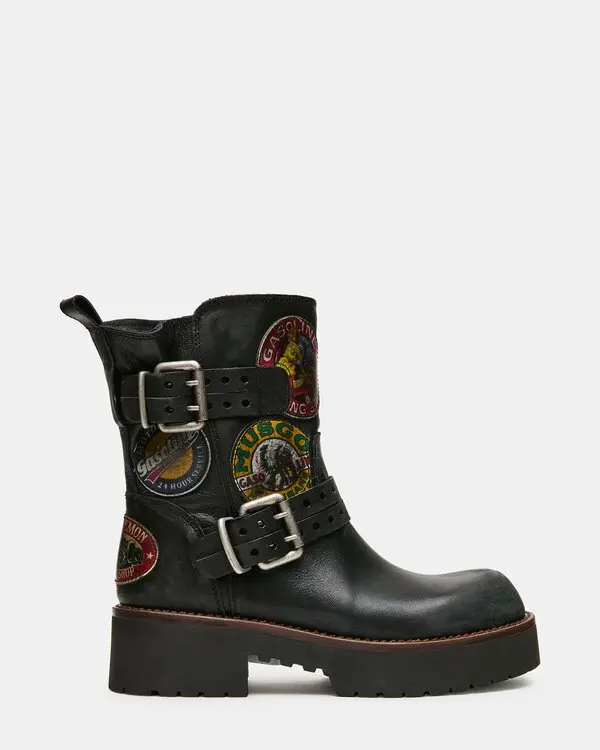Steve Madden Reckless Ankle Booties - Black