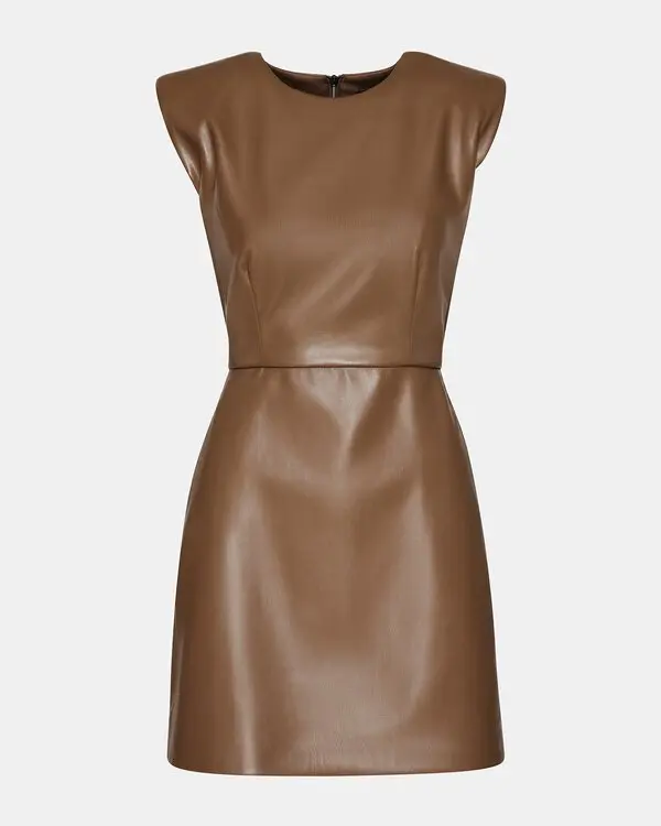 Steve Madden Belen Sleeveless Faux Leather Mini Dress