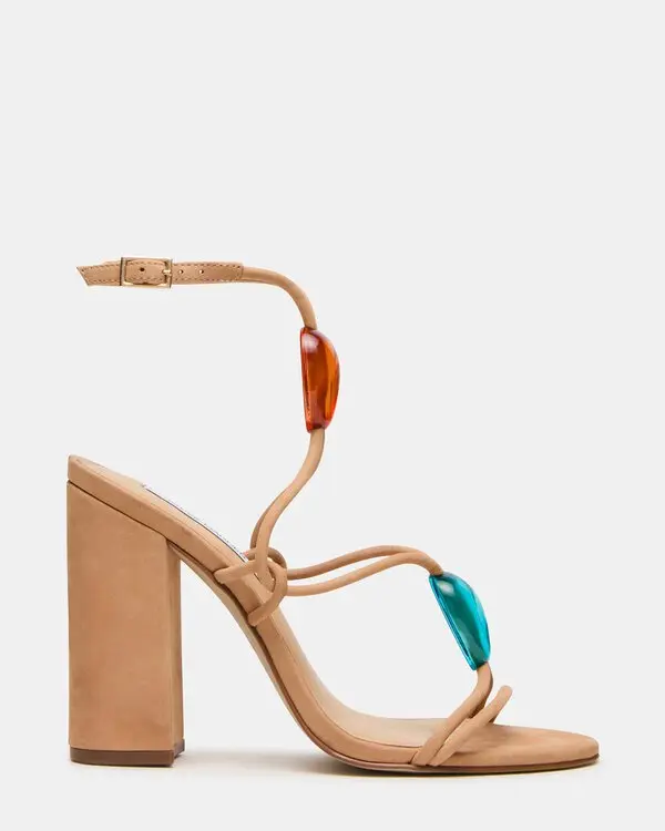 Steve Madden Cato Block Heels - Tan Multi