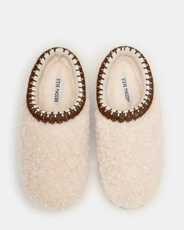 Steve Madden Selena Faux Shearling Slip-on Flats