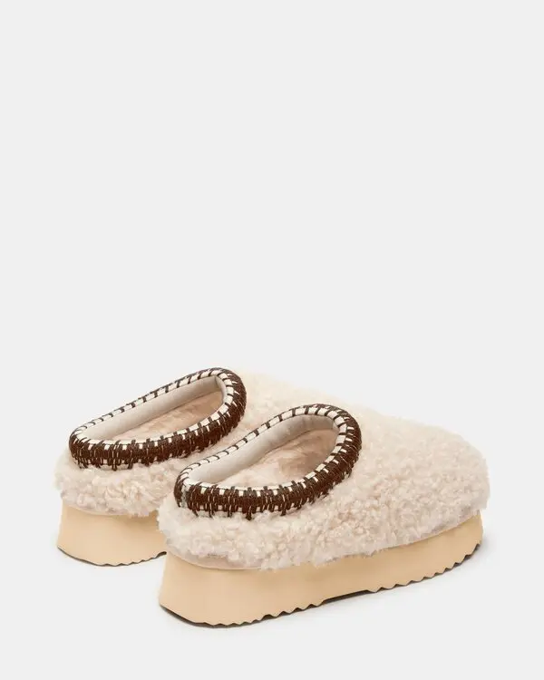 Steve Madden Selena Faux Shearling Slip-on Flats