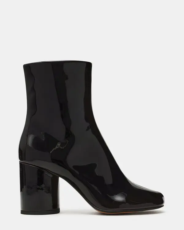 Steve Madden Caro Patent Tabi Block Heel Booties