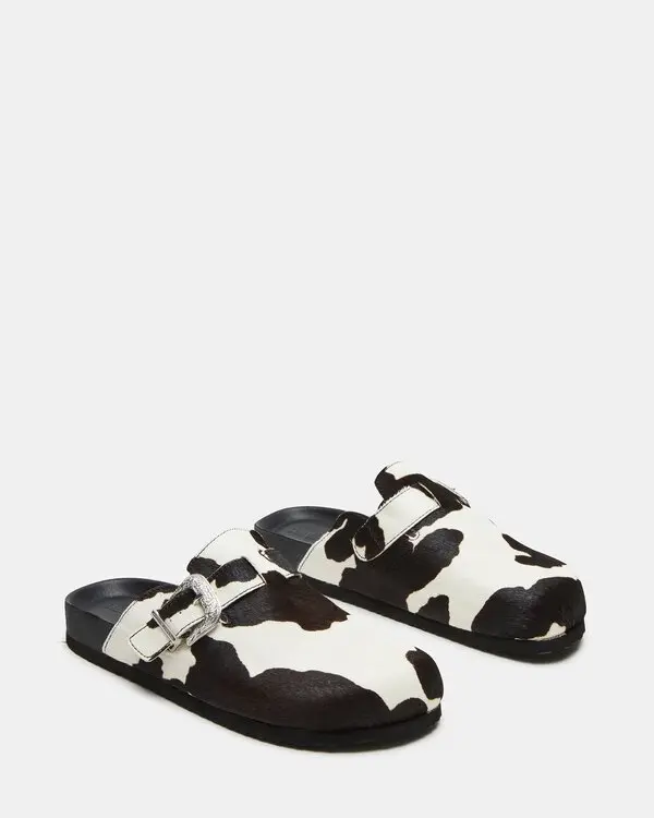 Steve Madden Wooly Slip-on Casual Shoes With Western Buckle Detail