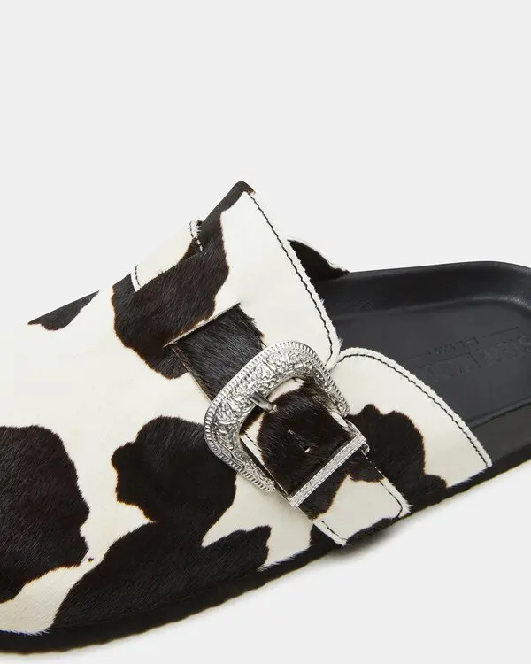 Steve Madden Wooly Slip-on Casual Shoes With Western Buckle Detail