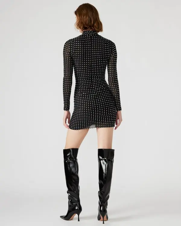 Steve Madden Krista Dress Long Sleeve Mesh Dresses