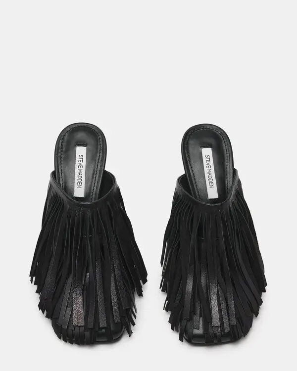 Steve Madden Fringe Mule Heels