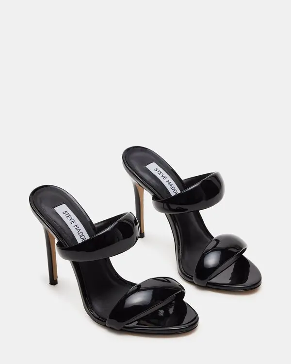 Steve Madden Saturn Mule Stiletto Heel - Black