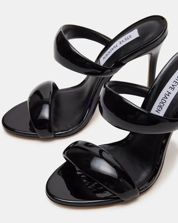 Steve Madden Saturn Mule Stiletto Heel - Black