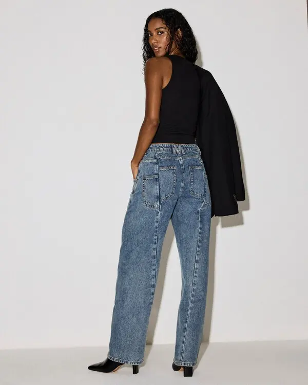 Steve Madden The Seamed Sydnee Jean Barrel Leg