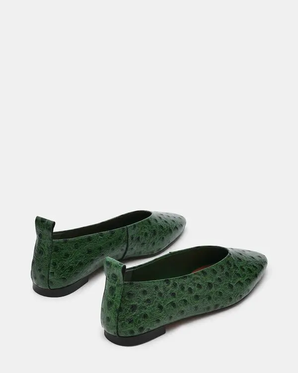 Steve Madden Swanky Ostrich Pointed Toe Flats