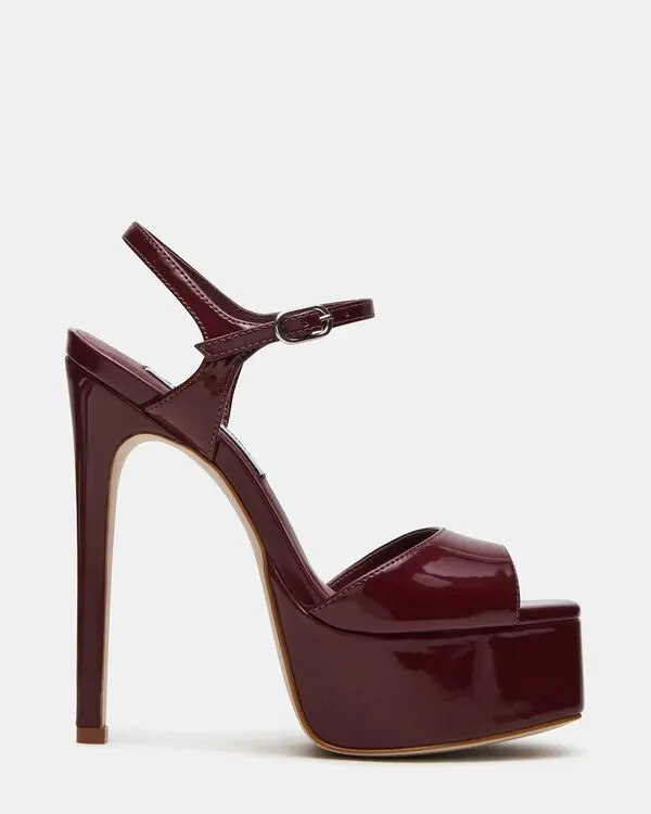 Steve Madden Cologne Strappy Heels - Wine