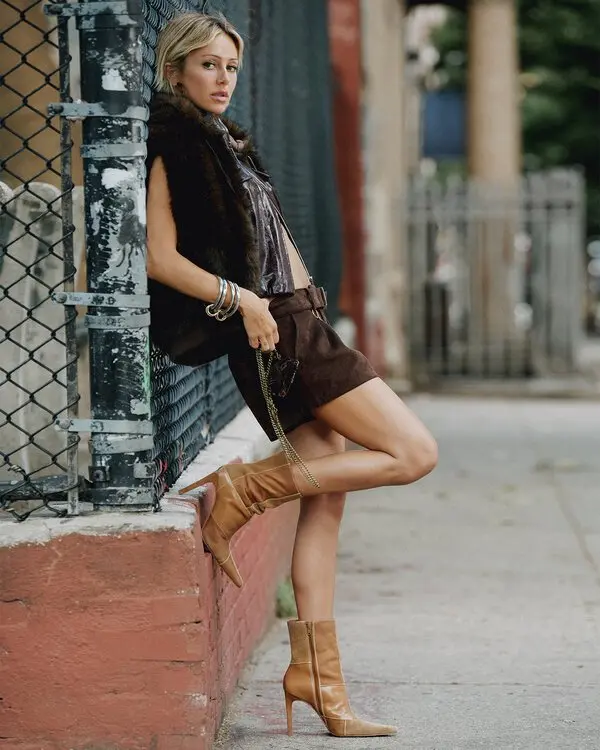 Steve Madden Trial Vintage Tan Patchwork Ankle Booties