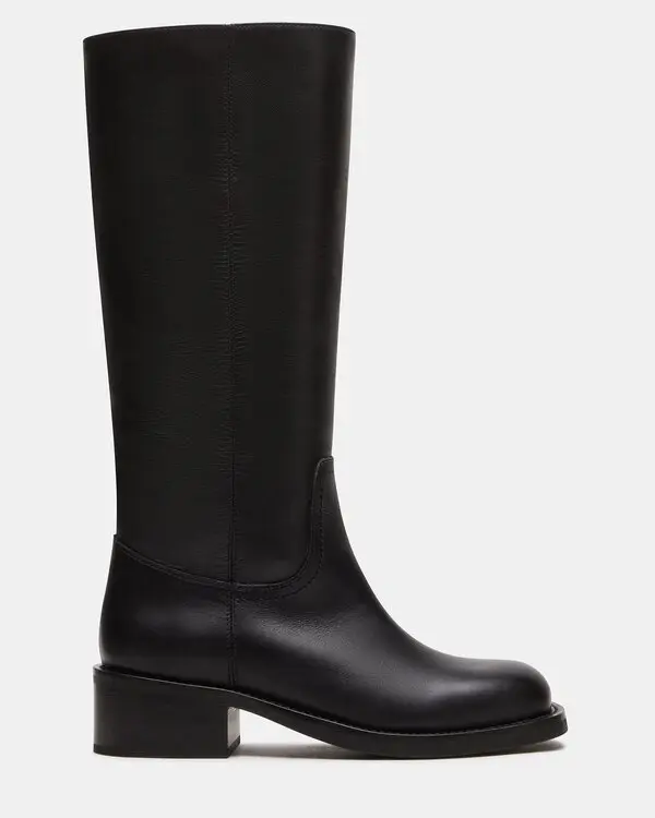 Steve Madden Riggs Knee High Boots - Black