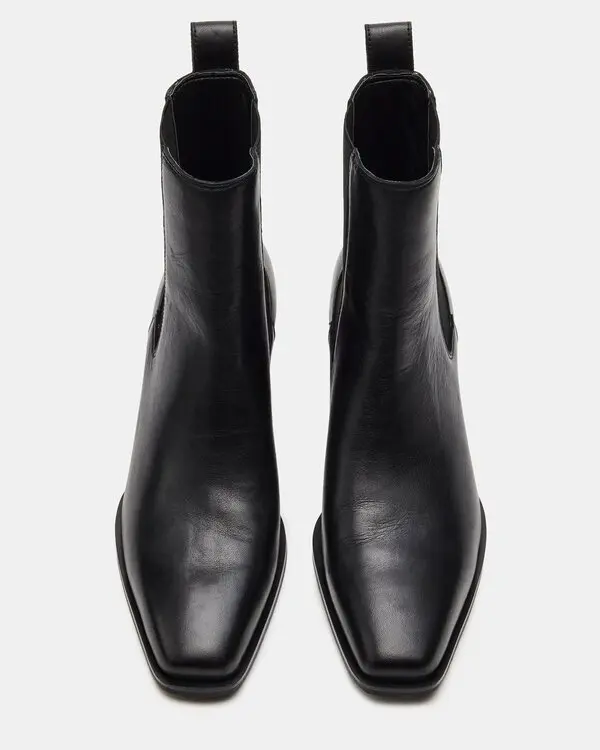 Steve Madden Daxen Block Heel Booties - Black