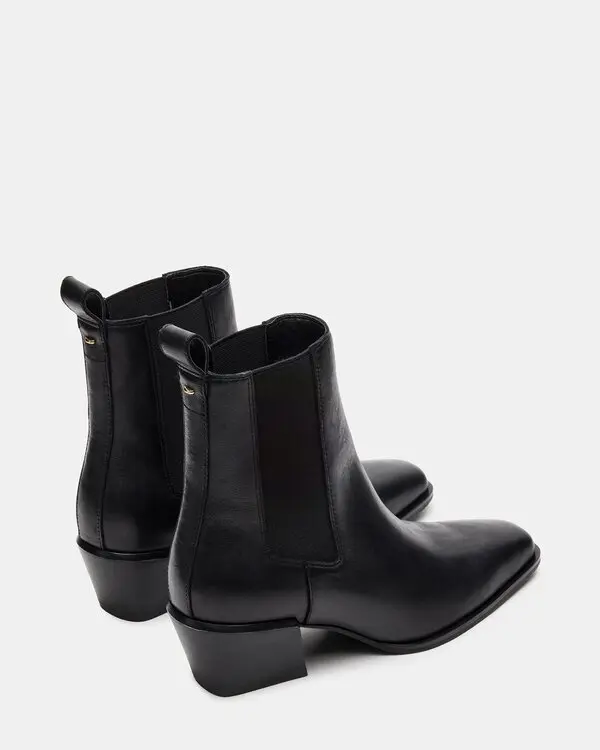 Steve Madden Daxen Block Heel Booties - Black