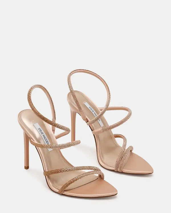 Steve Madden Sylo Stiletto Heels - Champagne