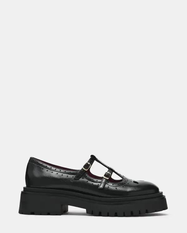 Steve Madden Luanne Platform Loafers - Black