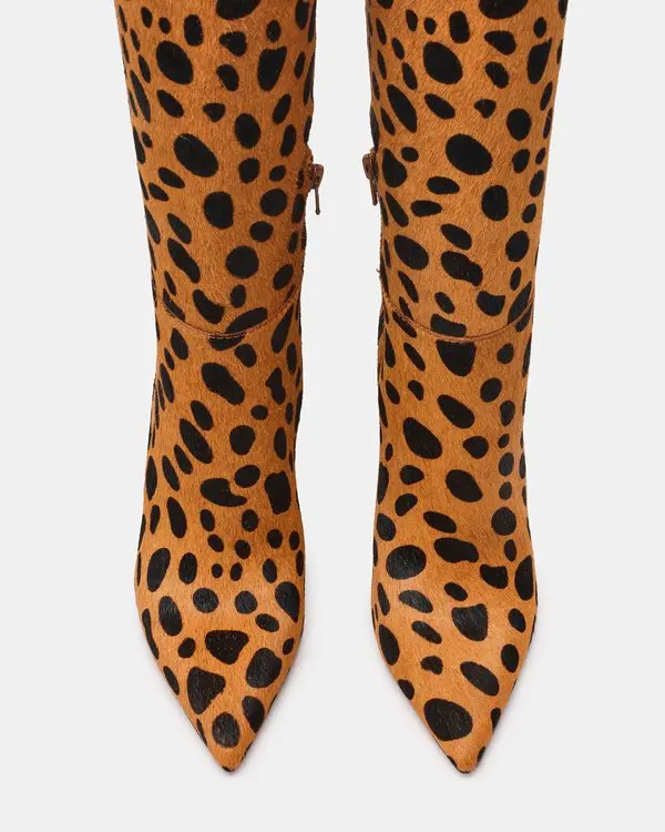 Steve Madden Nitro Spotted Leopard Knee High Boots