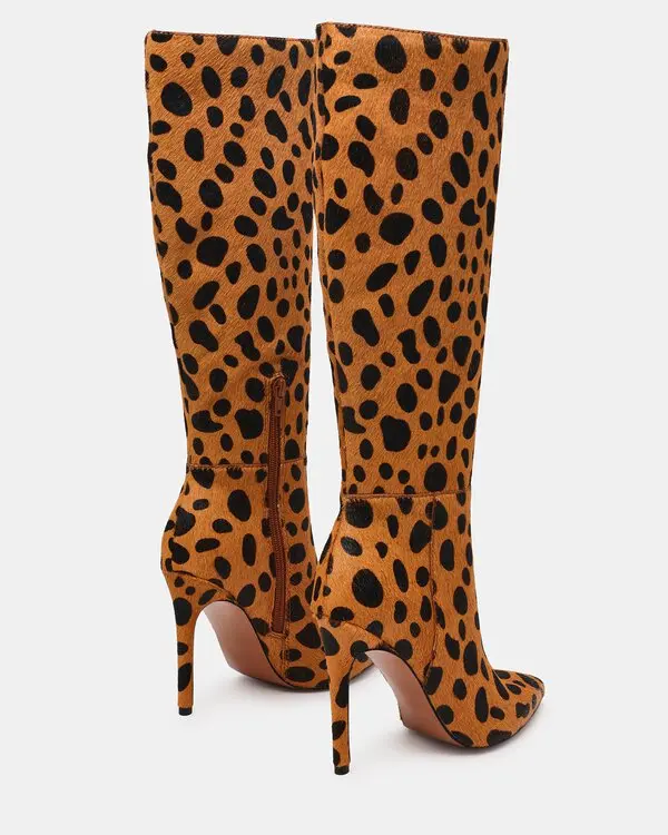 Steve Madden Nitro Spotted Leopard Knee High Boots