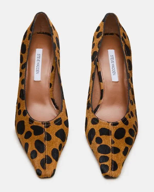 Steve Madden Hexx Spotted Leopard Heels - Spot Leopard