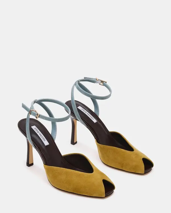 Steve Madden Lysandra Peep Toe Ankle Strap Heels